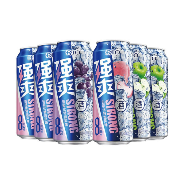 RIO 锐澳 洋酒 预调 鸡尾酒 果酒 强爽 8度 500ml*6罐（3种口味）【报价 价格 评测 怎么样】 -什么值得买