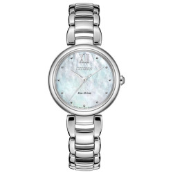 【省250元】西铁城女款石英表_CITIZEN 西铁城 花语风吟系列 女士光动能表 EM0530-81D多少钱-什么值得买