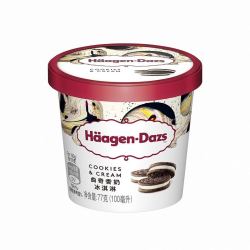【省20.25元】哈根达斯冰淇淋/雪糕_Häagen·Dazs 哈根达斯 曲奇香奶口味 冰淇淋 100ml（赠和路雪千层雪62g*6）多少钱 ...