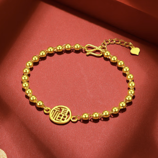 CHOW TAI SENG 周大生 Y0HC0055 福字足金手链 18cm 4.8g【报价 价格 评测 怎么样】 -什么值得买