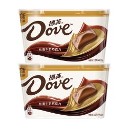 【省32.94元】德芙糖果巧克力_Dove 德芙 丝滑牛奶巧克力 252g*2碗装多少钱-什么值得买