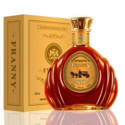 【省239.5元】法郎妮白兰地_FRANNY 法郎妮 xo 干邑白兰地 40%vol 500ml 礼盒装多少钱-什么值得买