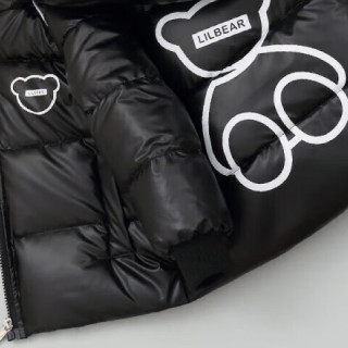 SNOOPY 史努比 男女童通用短款连帽羽绒服 黑色 140cm【报价 价格 评测 怎么样】 -什么值得买