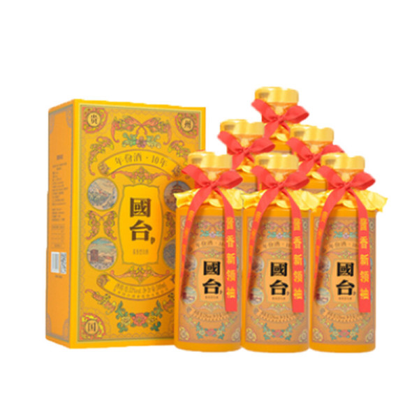 GUOTAI 国台 年份酒 10年 帝王黄 53%vol 酱香型白酒 500ml*6瓶 整箱装【报价 价格 评测 怎么样】 -什么值得买