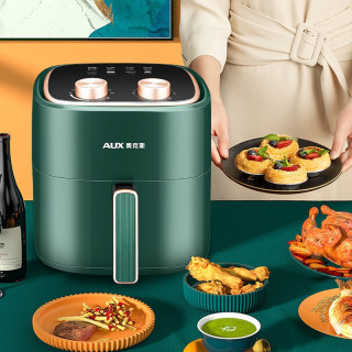 AUX 奥克斯 空气炸锅6L家用大容量触屏智能定时多功能无油烟电炸锅大功率低脂薯双旋钮不沾内胆 无油炸锅【报价 价格 评测 怎么样】 -什么值得买