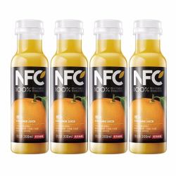 农夫山泉纯果汁_NONGFU SPRING 农夫山泉 NFC橙汁果汁饮料 300ml*4瓶冷藏型多少钱-什么值得买