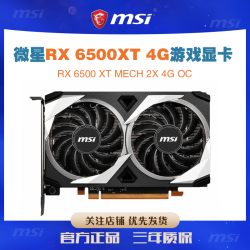 微星显卡_MSI 微星 RX 6500XT机械师4G电竞独立显卡多少钱-什么值得买