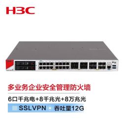 新华三路由器_H3C 新华三 F1000-E-G5 16口千兆电+8千兆光+8万兆光多业务企业安全管理防火墙 带机5000 免费100条SSL ...