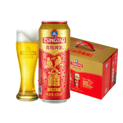 【省28元】青岛啤酒啤酒_TSINGTAO 青岛啤酒 千禧临门 10度 500ml*12罐整箱装多少钱-什么值得买