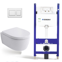 吉博力Omega、高仪 隐藏壁挂水箱+马桶施工过程全记录，各种详细安装参数帮你避坑_智能马桶_什么值得买