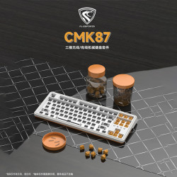 【省40.17元】腹灵键盘_FL·ESPORTS 腹灵 CMK87/MK870机械键盘客制化套件卫星轴热插拔87键电竞游戏RGB多少钱-什么值得买