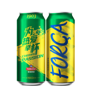 TSINGTAO 青岛啤酒 1903 啤酒 500ml*12听 炫彩加油罐 A组合【报价 价格 评测 怎么样】 -什么值得买