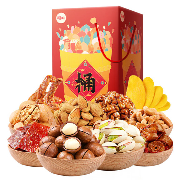 Be&Cheery 百草味 一桶天下 零食礼包 5.106kg【报价 价格 评测 怎么样】 -什么值得买