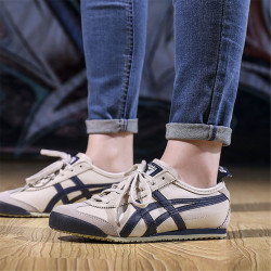 鬼塚虎休闲运动鞋_Onitsuka Tiger 鬼塚虎 Tiger Mexico 66 中性休闲运动鞋 DL408-1659 米灰色/藏青色 ...