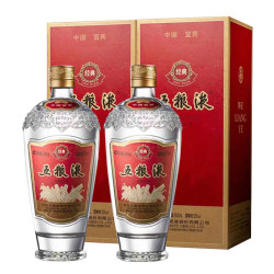 经典白酒_WULIANGYE 五粮液 经典 52%vol 浓香型白酒 500ml*2瓶 双支装多少钱-什么值得买
