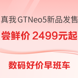realme 真我 GT Neo5 新品尝鲜价2499元起~-什么值得买