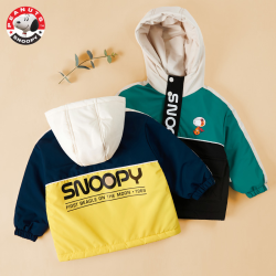 史努比亲子装_SNOOPY 史努比 送运费险）史努比童装秋冬拼色加厚外套连帽派克服休闲保暖儿童多少钱-什么值得买