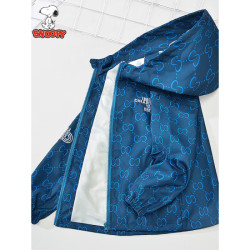 【省150元】史努比男童装_SNOOPY 史努比 儿童风衣冲锋衣 紫色连帽多少钱-什么值得买