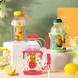 膳魔师儿童餐具_THERMOS 膳魔师 便携学生水果摇摇杯Tritan材质430ml TCSE-403防摔多少钱-什么值得买