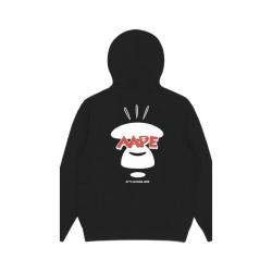 Aape Disney 联乘系列 Mickey Mouse 印花连帽卫衣多少钱-什么值得买