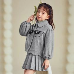 Mini Peace女童装_Mini Peace 儿童蝴蝶结装饰外套多少钱-什么值得买