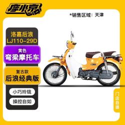 其他品牌摩托车整车_洛嘉（LUOJIA）复古摩托车 LJ110-29D后浪经典版 黄色 弯梁摩托代步车多少钱-什么值得买