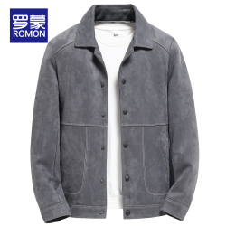 罗蒙男外套_ROMON 罗蒙 夹克男春秋款爆款2023新款男士百搭潮流工装潮流翻领外套男款多少钱-什么值得买