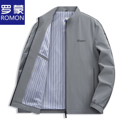 罗蒙男外套_ROMON 罗蒙 正品春秋季新款休闲外套时尚百搭清爽商务长袖男士夹克外套男多少钱-什么值得买