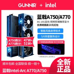 【省100元】蓝戟显卡_GUNNIR 蓝戟 Intel Arc A750 photon 8G A770 16G正版台式机电脑独立显卡多少钱-什么值得买