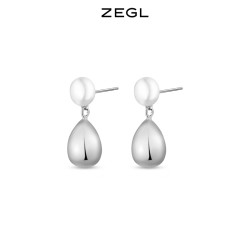 ZENGLIU时尚饰品_ZENGLIU ZEGL淡水珍珠水滴高级感耳环女小众设计感耳钉925银针金属耳饰多少钱-什么值得买