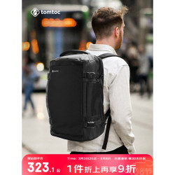 【省40.9元】tomtoc休闲运动包_tomtoc Recycled Collection系列 男士双肩包 A82 黑色 大号多少钱-什么值得买