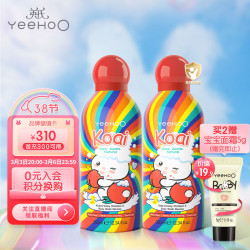 英氏宝宝护肤_YeeHoO 英氏 儿童洗发沐浴露二合一婴儿氨基酸保湿桃子小奶泡350ml多少钱-什么值得买