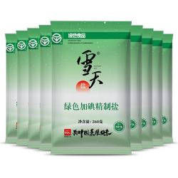 雪天食盐_xuetian 雪天 绿色加碘精制盐400g*7袋多少钱-什么值得买