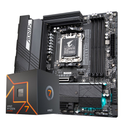 【省407.88元】AMD主板_AMD 技嘉 B650M AORUS ELITE AX 配 R7 7700(盒装)CPU套装多少钱-什么值得买
