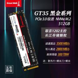 长城硬盘_Great Wall 长城 GT35 512GB 256GB长江储存 M.2 NVMe多少钱-什么值得买