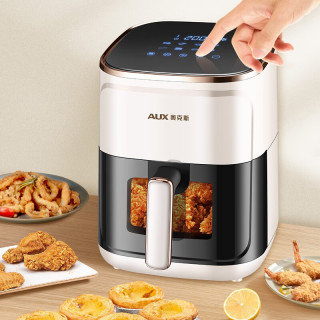 AUX 奥克斯 空气炸锅家用6L大容量智能定时触屏多功能全自动无油烟【报价 价格 评测 怎么样】 -什么值得买
