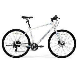 美利达骑行运动_MERIDA 美利达 美利達（MERIDA）探索者X1 平把公路自行车 24速 油碟 哈白 700*47(建议身高170 ...