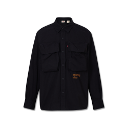 李维斯男上装_Levi's 李维斯 2023春季新品男士黑色休闲时尚牛仔衬衫 A6386-0001多少钱-什么值得买