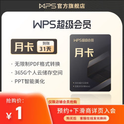 其他品牌办公软件_WPS超级会员月卡多少钱-什么值得买