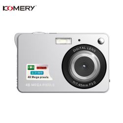 komery相机_komery 全新ccd卡片机4800万高清像素家用数码照相机轻便小巧微距自拍旅行学生拍摄录像一体机CDF3银色多少钱-什么值得买