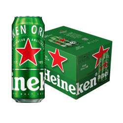 【省42元】经典啤酒_Heineken 喜力 经典拉罐啤酒500ml*12整箱装欧冠装随机发货多少钱-什么值得买