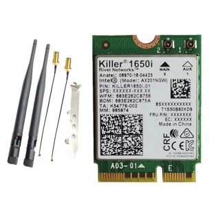 Intel AX211 AX201 9560AC 1650I WIFI6千兆无线网卡CNVI蓝牙5.2 killer1690i ax411蓝牙 ...