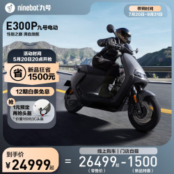 【省1500元】九号电动车_Ninebot 九号 E300P 智能电动摩托车多少钱-什么值得买