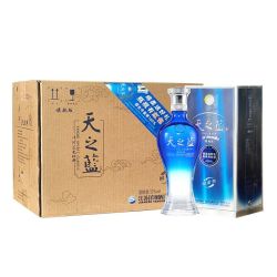 整箱白酒_YANGHE 洋河 天之蓝旗舰版52度520mL*6瓶整箱装 绵柔浓香型白酒婚宴酒水多少钱-什么值得买