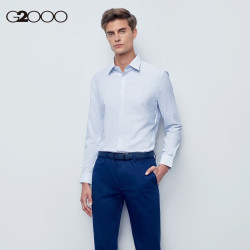 纵横两千男士衬衫_G2000 纵横两千 男士商务长袖衬衫 0004000多少钱-什么值得买