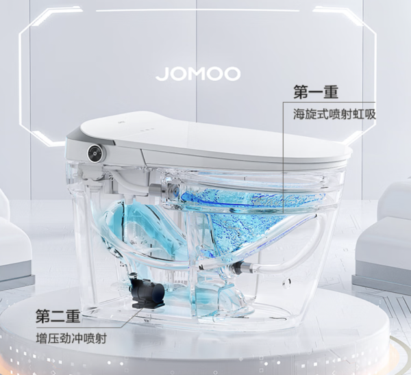 智能马桶_低至2899元！有了这款真“0”压设计的九牧ZS520I智能马桶，脏污一冲就干净！-什么值得买
