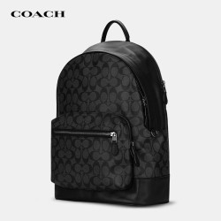 蔻驰男士双肩包_COACH 蔻驰 男士PVC配皮双肩包 2736 QBAF4多少钱-什么值得买