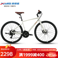 喜德盛公路自行车RC200入门休闲14速变速铝合金车架公路车户外健身 黑银色 700C*510（建议身高175-185）_公路车_什么值得买