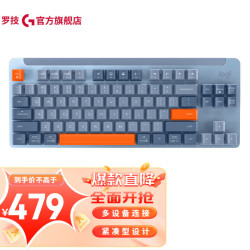 【省30元】罗技键盘_logitech 罗技 K855 机械键盘 无线蓝牙 双模连接 便携 TTC红轴 84键 雾霾蓝多少钱-什么值得买