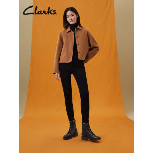 Clarks其乐女鞋梅系列马丁靴秋冬靴子工装高帮鞋复古英伦牛皮女靴 黑色 261683954 37.5【报价 价格 评测 怎么样】 -什么值得买